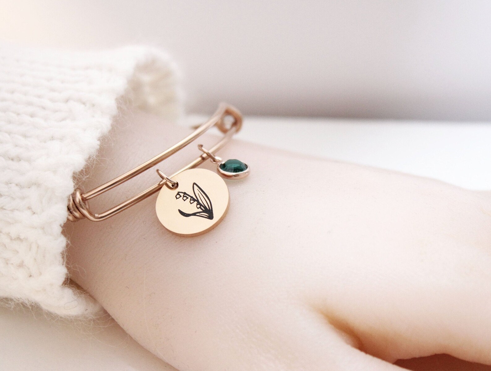 May Bracelet May Birth Flower Bracelet May Jewelry May - Etsy