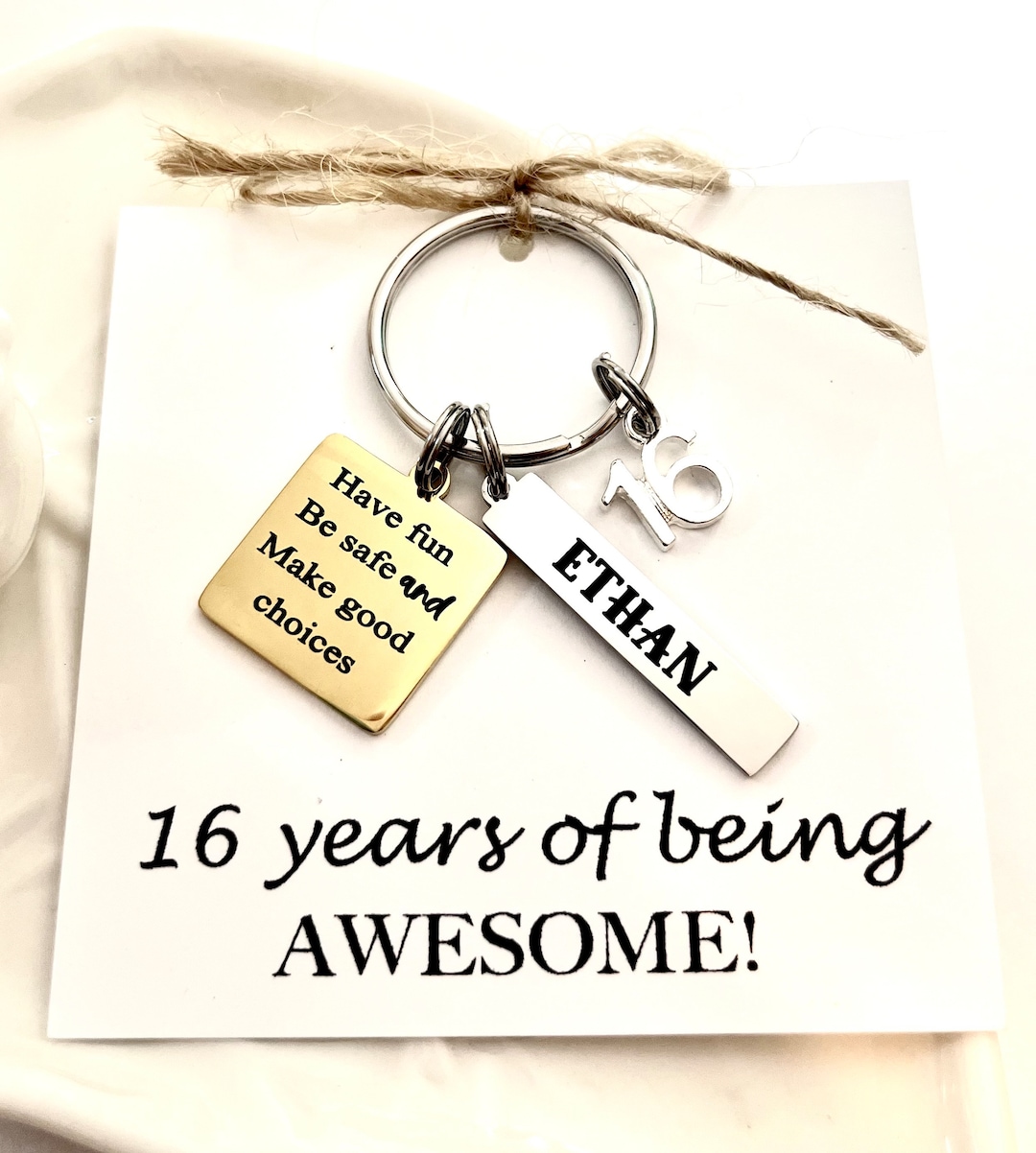 Keychain for Boys 16th Birthday, Keepsake First Time Driver Gift - Etsy