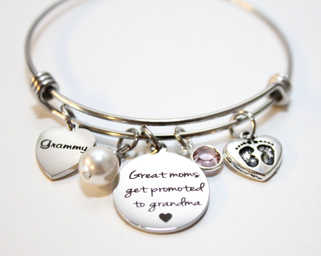 New Grandma Bracelet, New Grandma Jewelry, New Grandma Bangle, New ...