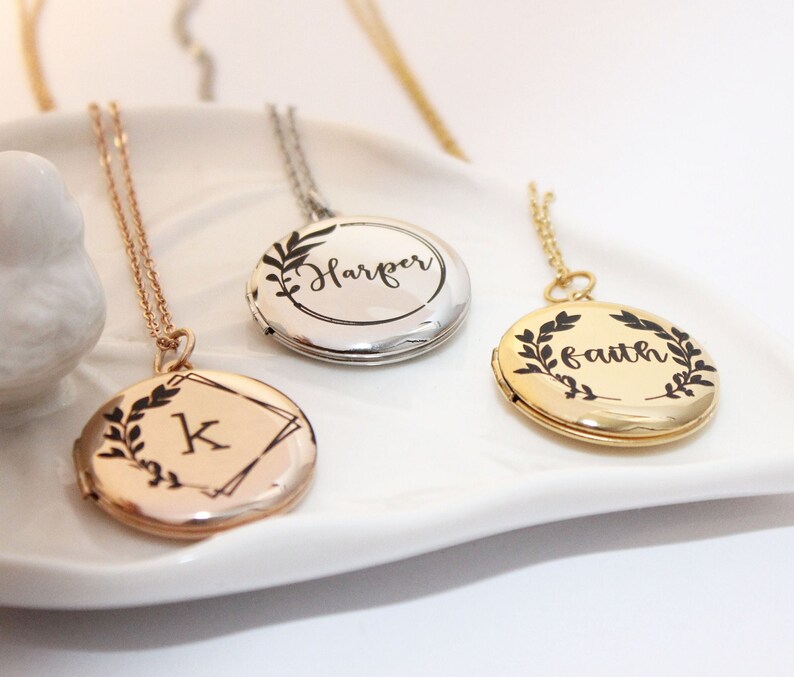 Personalized Locket Personalized Locket Necklace Locket | Etsy