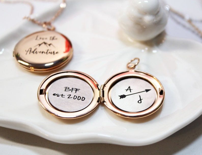 Personalized locket personalized locket necklace locket | Etsy