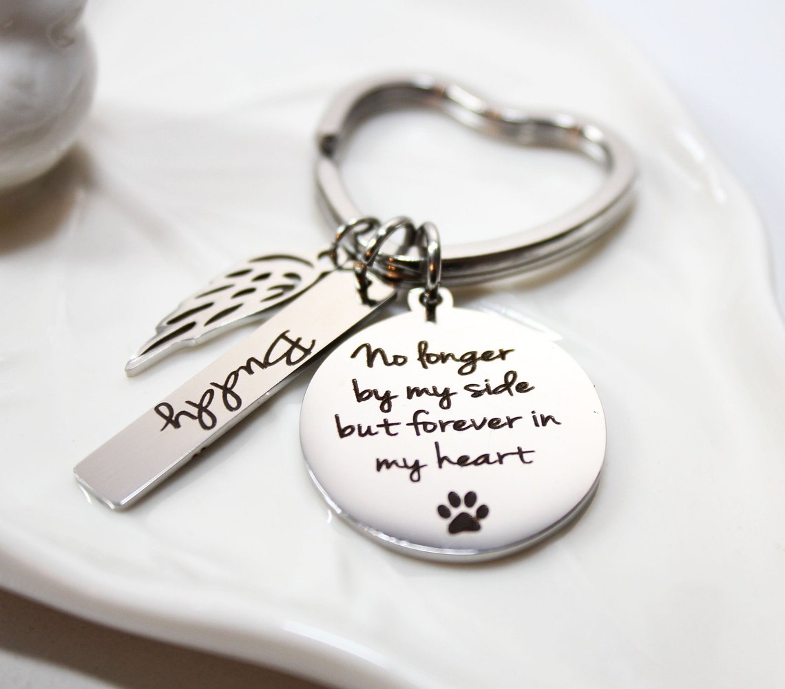Dog Memorial Keychain, Dog Memorial Keychain With Name, Personalized ...