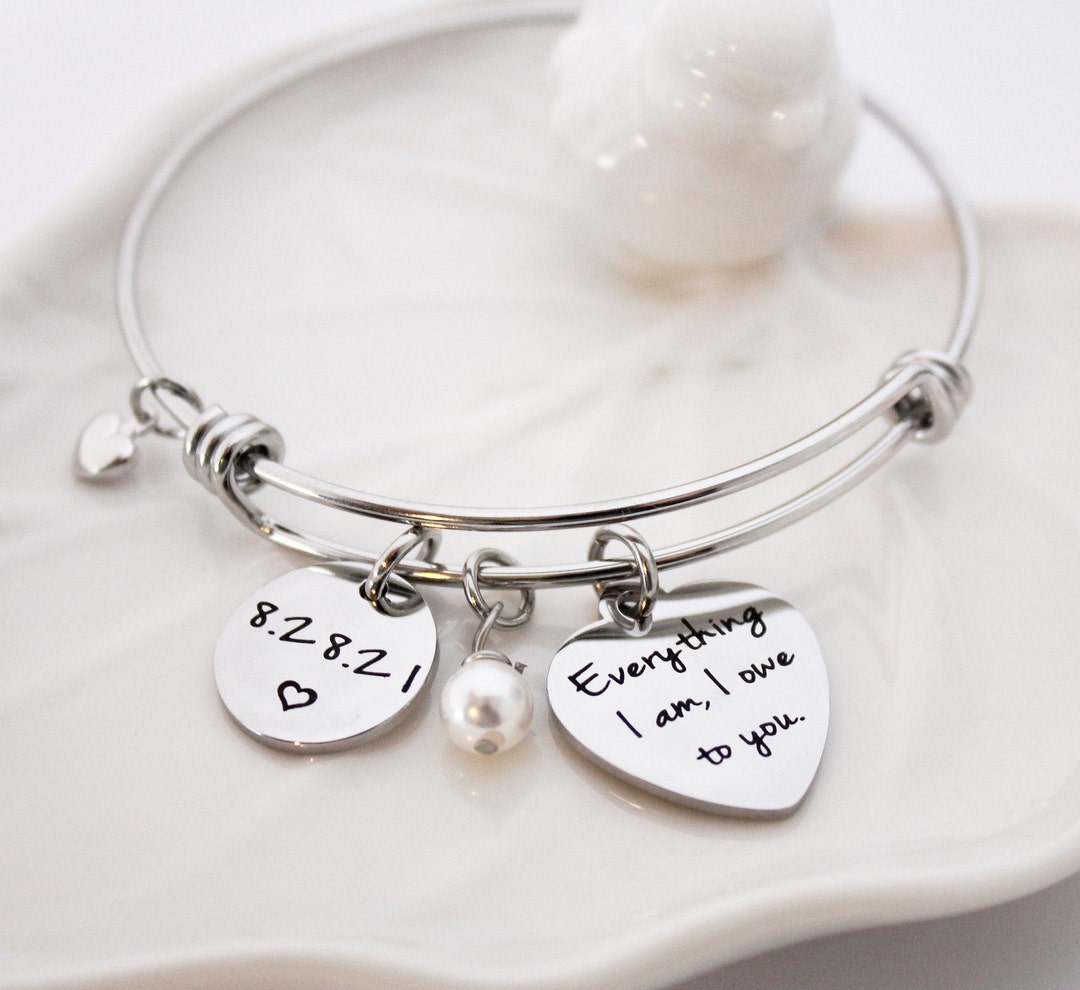 Mother of the Bride Bracelet, Personalized Mother of the Bride Bracelet ...