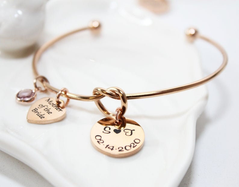 Mother of the Bride Bracelet Personalized Mother of the Bride - Etsy
