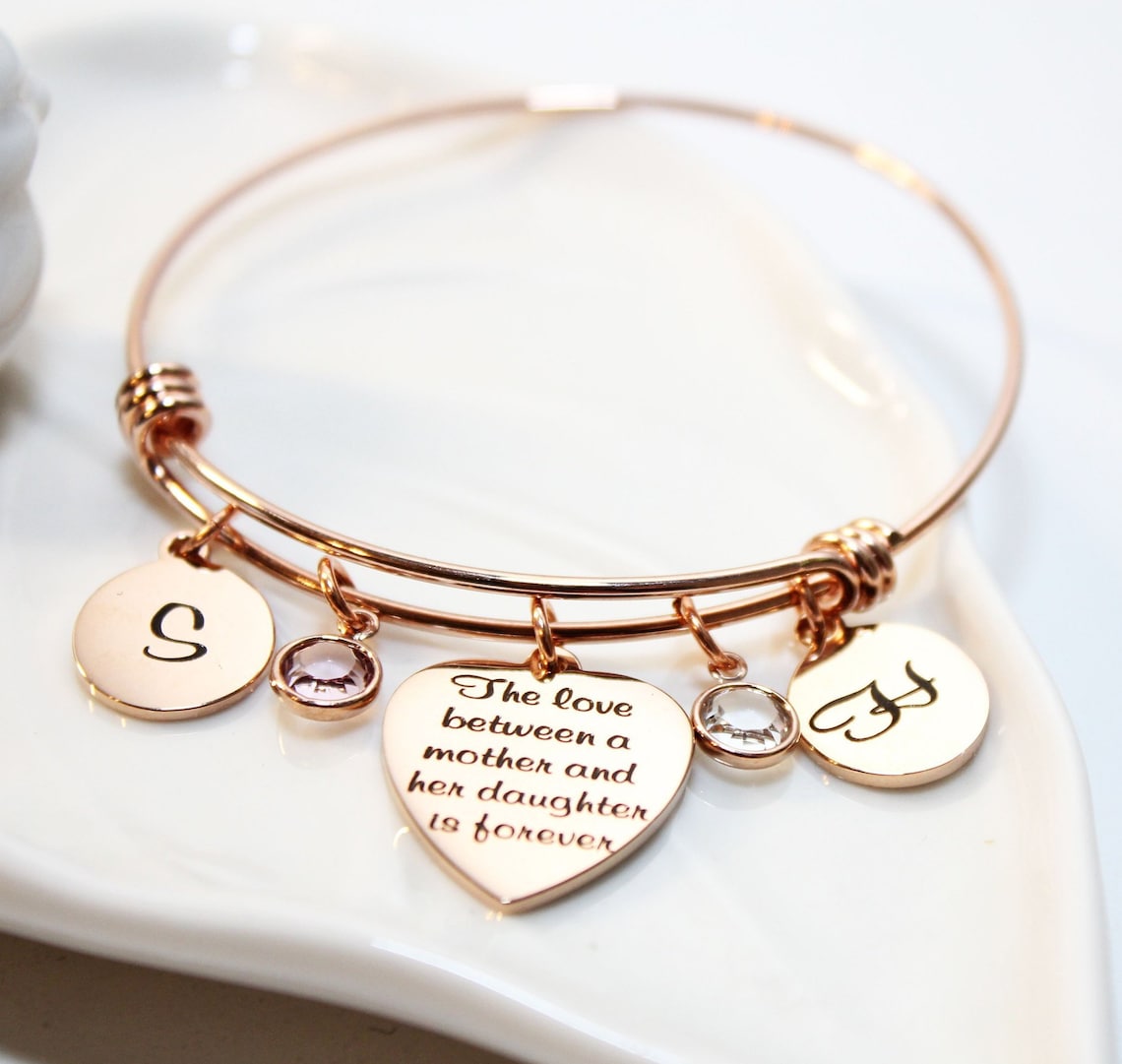 Mother daughter bracelet personalized mother daughter | Etsy