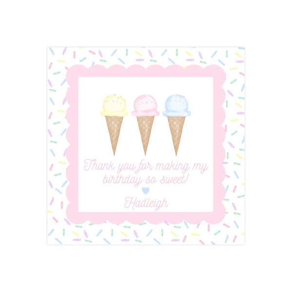 Ice Cream Tag - Etsy