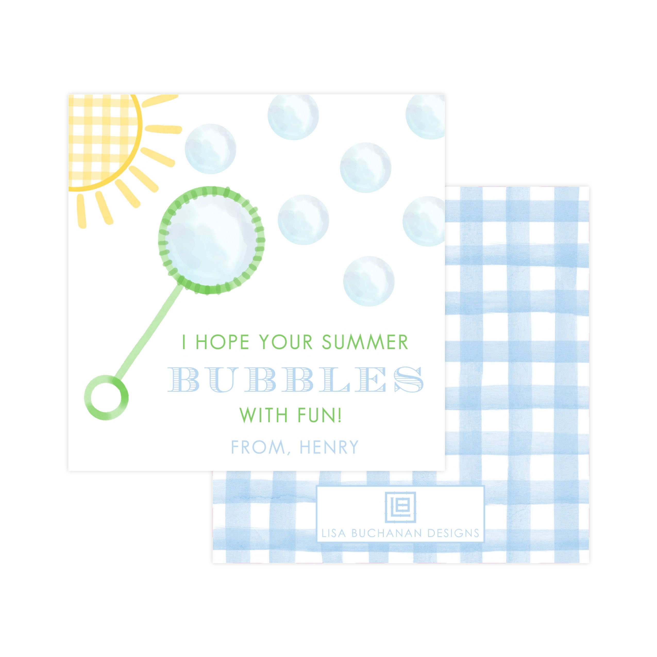 Editable Bubbles Gift Tag, End of School Gift Tag, End of School ...