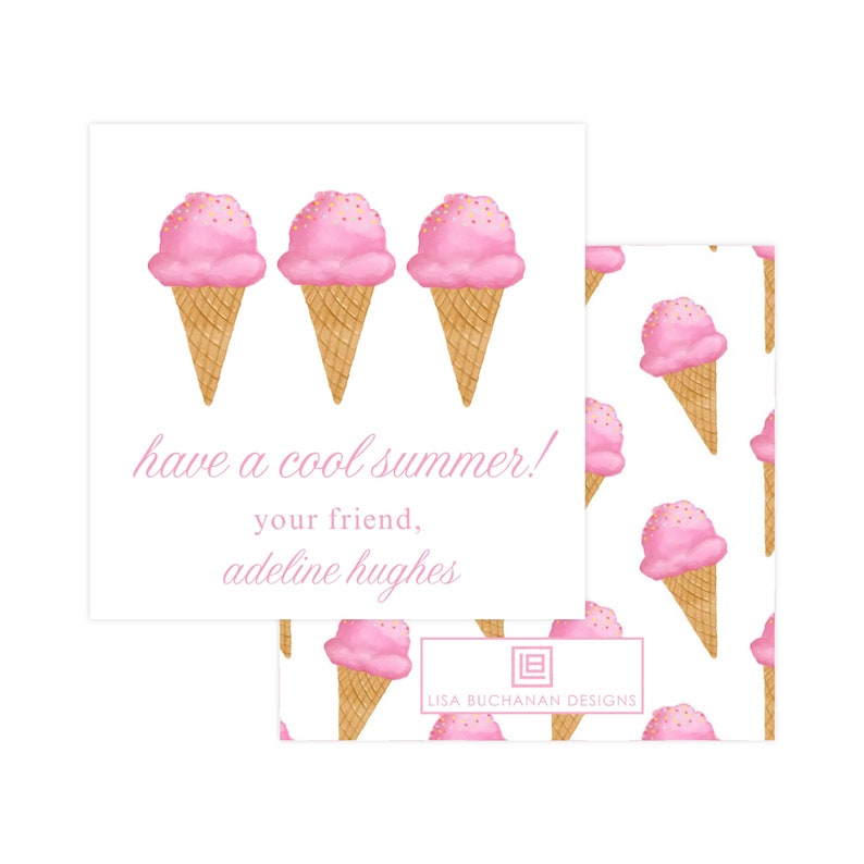 Editable Ice Cream Gift Tag Printable End of Year Gift Tag - Etsy