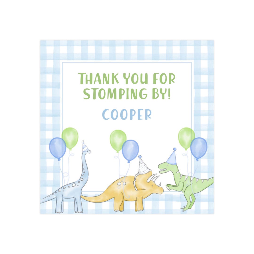 Editable Dino Favor Tag, Printable Dinosaur Favor Tag, Dinosaur ...