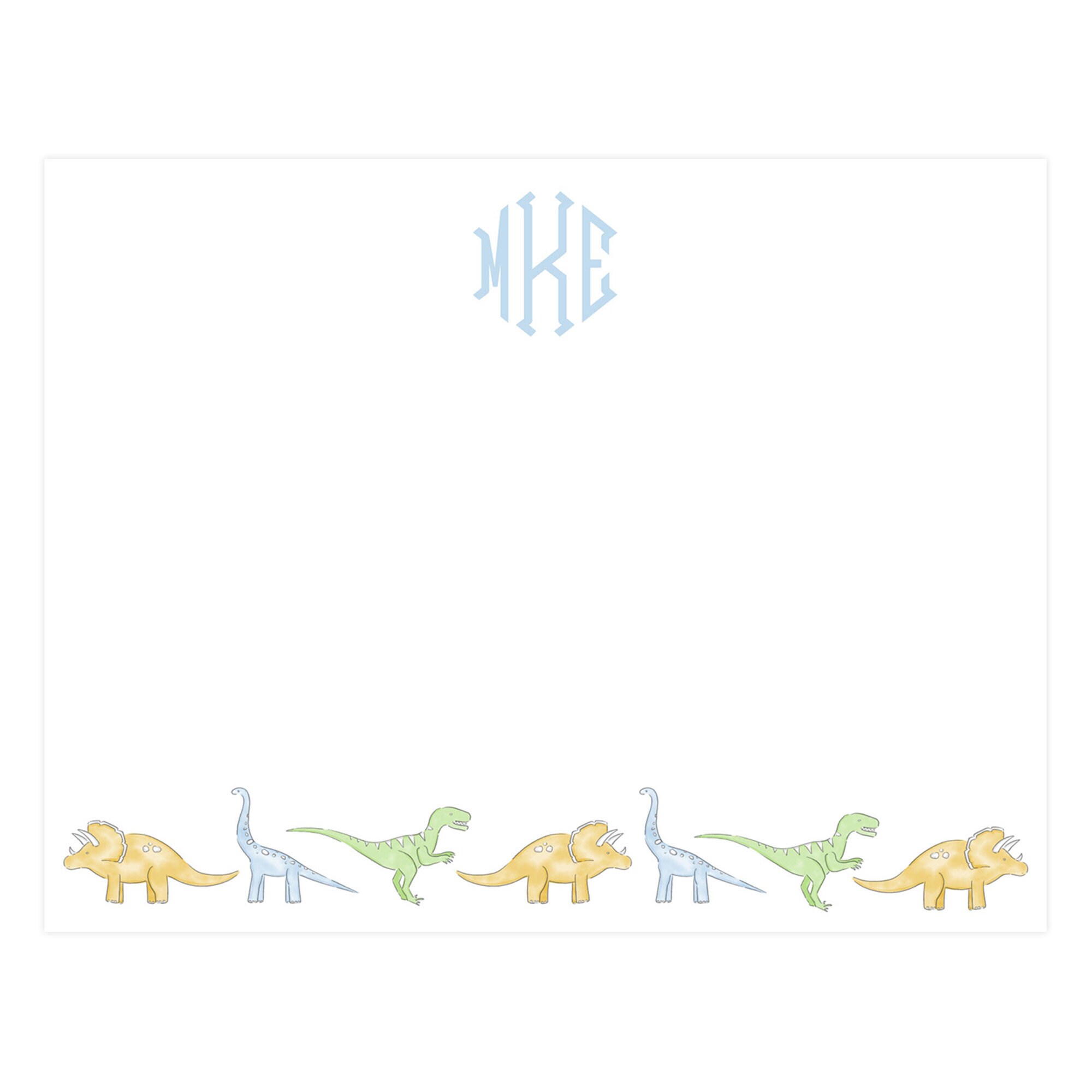 Boy Stationery, Dinosaur Notecard, Personalized Boys Notecard, Dinosaur Stationery, Personalized ...