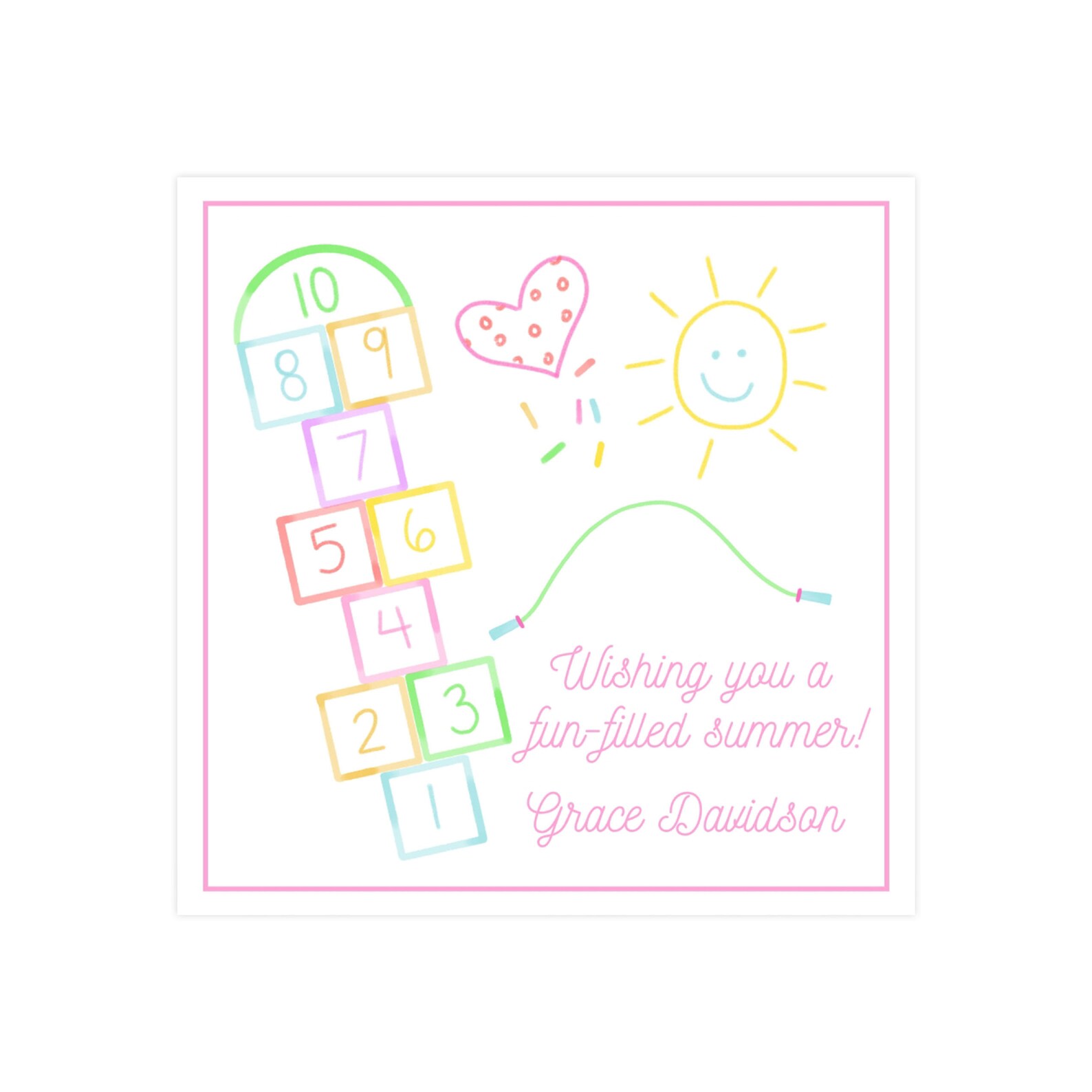 Editable Summer Gift Tag, End of School Gift Tag, End of School ...