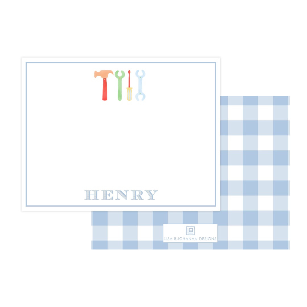 Printable Tools Note Card, Boy Tools Note Card Template, Boy Note Card ...