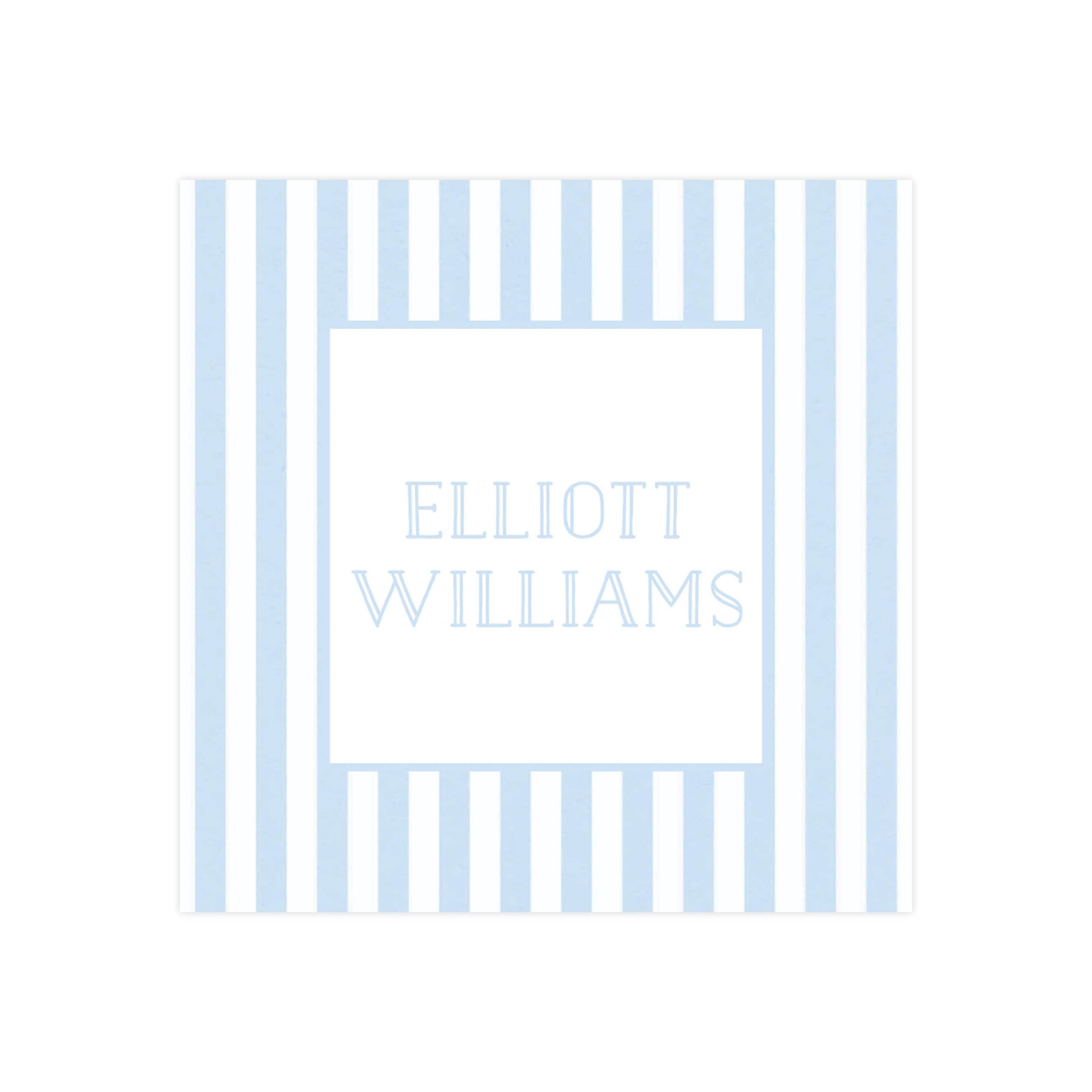 Editable Blue Stripe Gift Tag, Printable Boy Gift Tag, Boys Striped ...