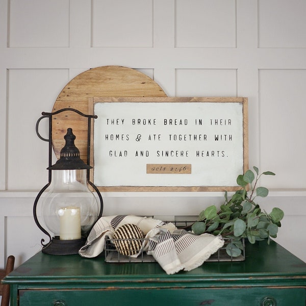 Break Bread Sign - Etsy