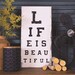 Life is Beautiful, Rustic Home Decor, Vintage Decor, Boho Decor ...