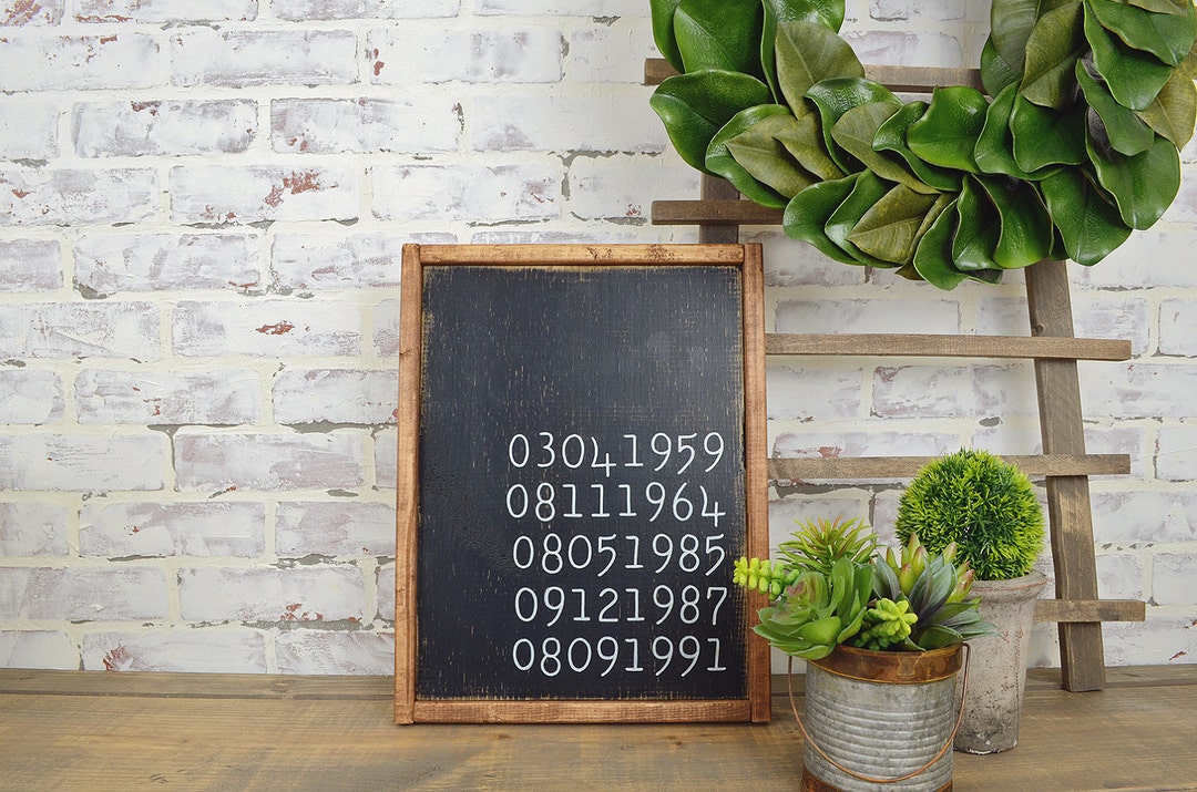 Custom Dates Rustic Wood Sign: Personalized Farmhouse Decor - Etsy