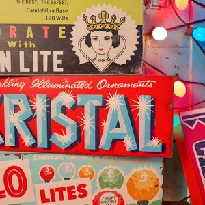 Retro Stackable Christmas Signs - Etsy