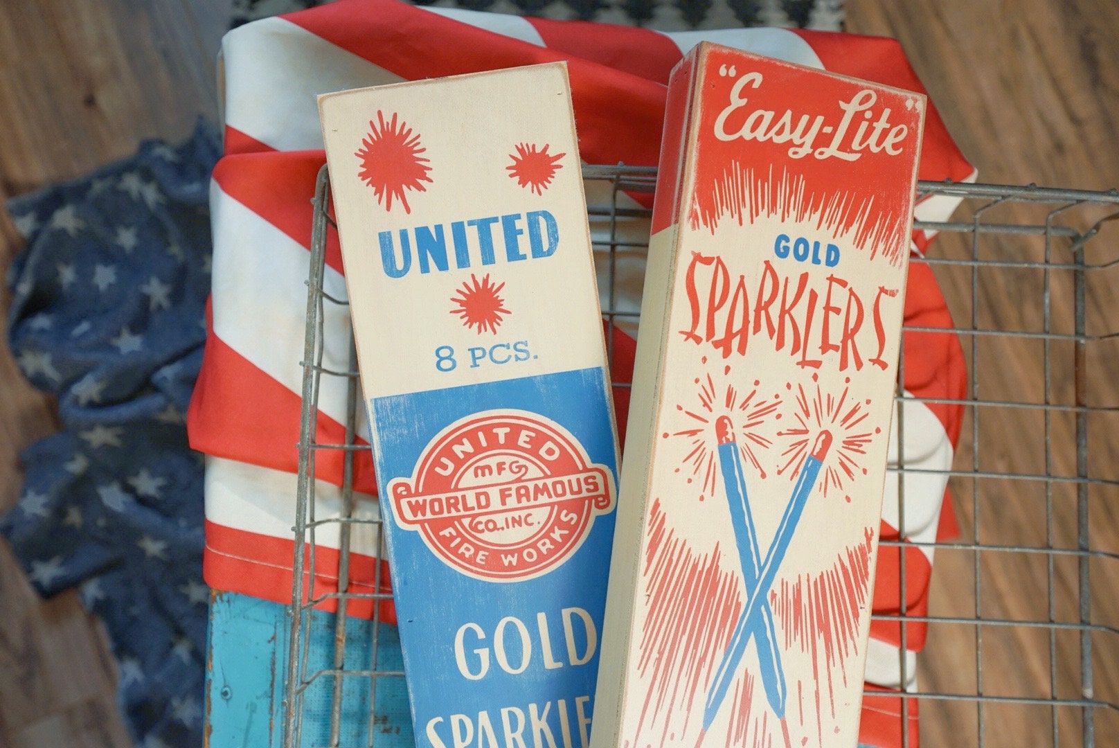 Vintage Sparklers Sign Vintage Patriotic Decor Vintage - Etsy