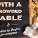 Crowded Table, Rustic Home Decor, Retro Decor, Foyer Sign, Entryway ...