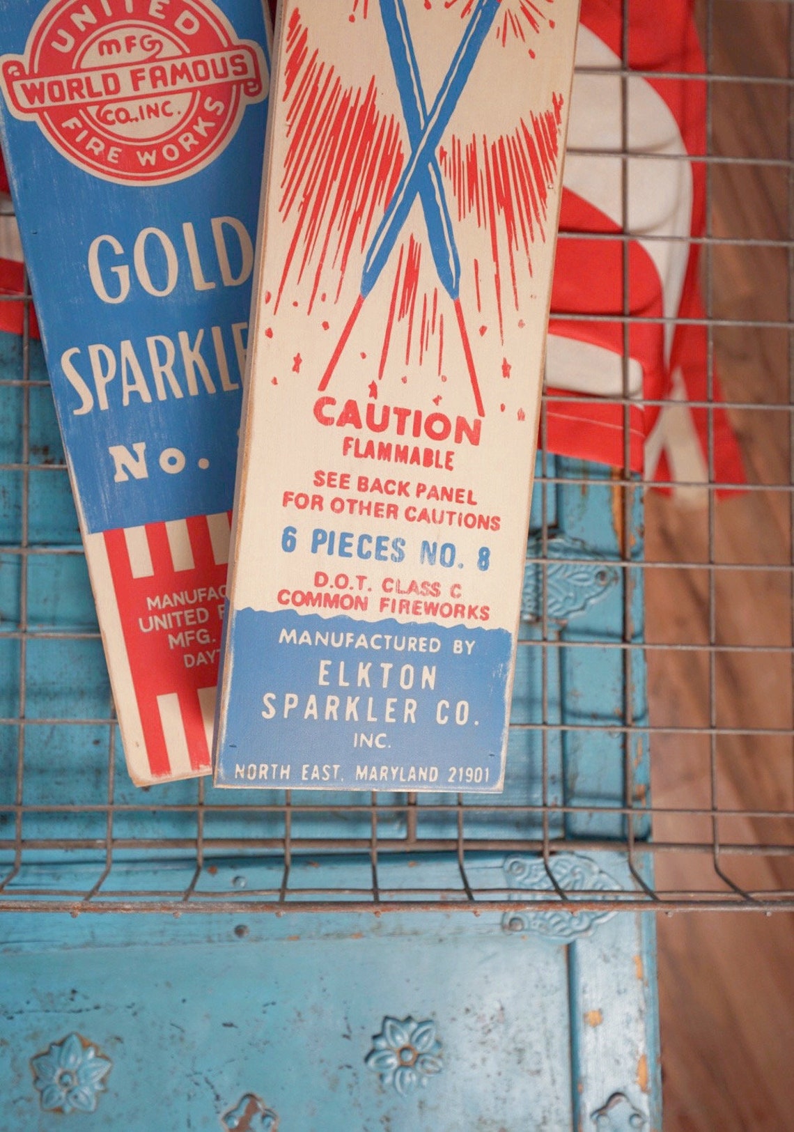 Vintage Sparklers Sign Vintage Patriotic Decor Vintage - Etsy