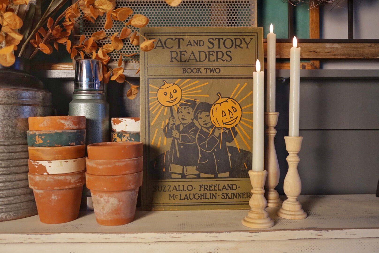 Vintage Halloween Book Covers Rustic Home Decor Rustic - Etsy