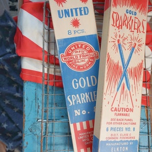 Vintage Sparklers Sign, Vintage Patriotic Decor, Vintage Decor ...