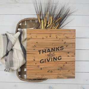 Thanks & Giving, Rustic Home Decor, Fall Decor, Thanksgiving Decor ...