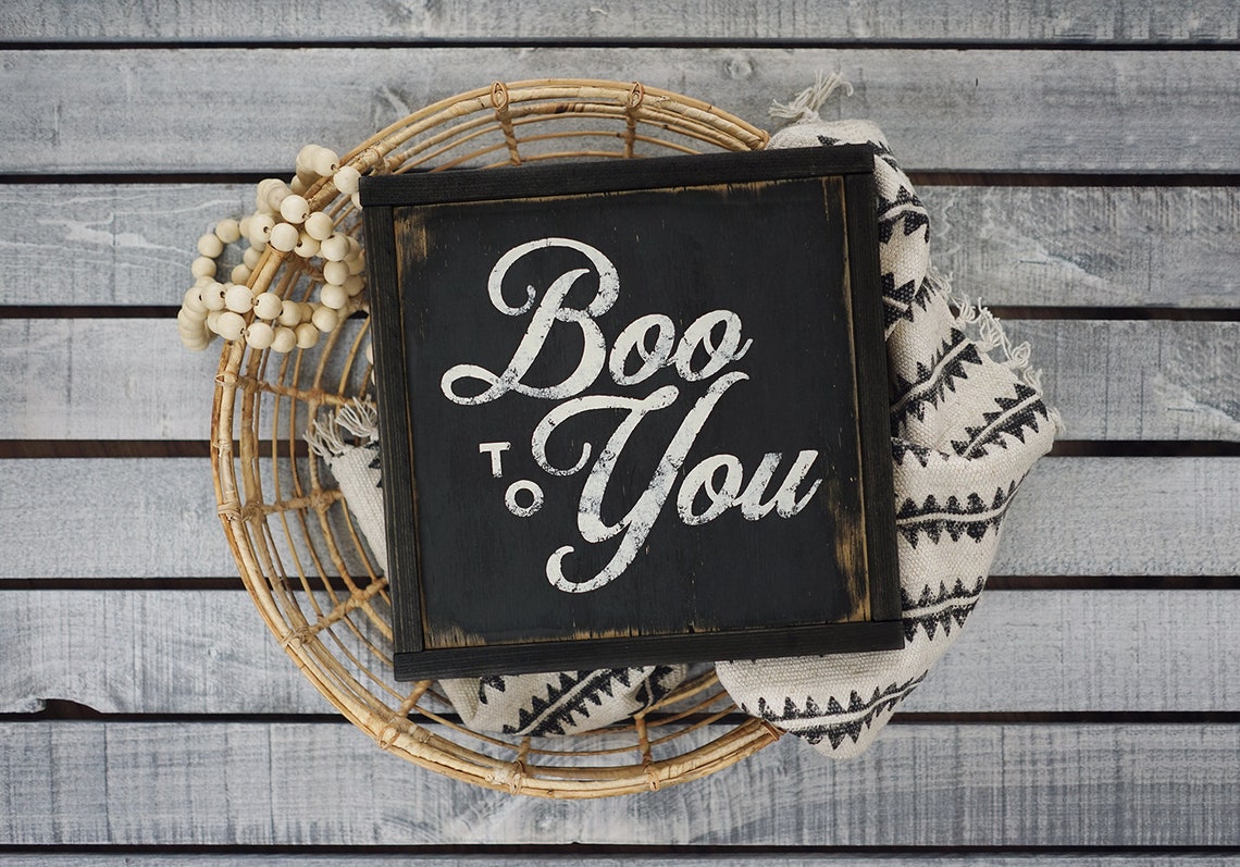 Boo to You Rustic Home Decor Rustic Halloween Decor Vintage - Etsy