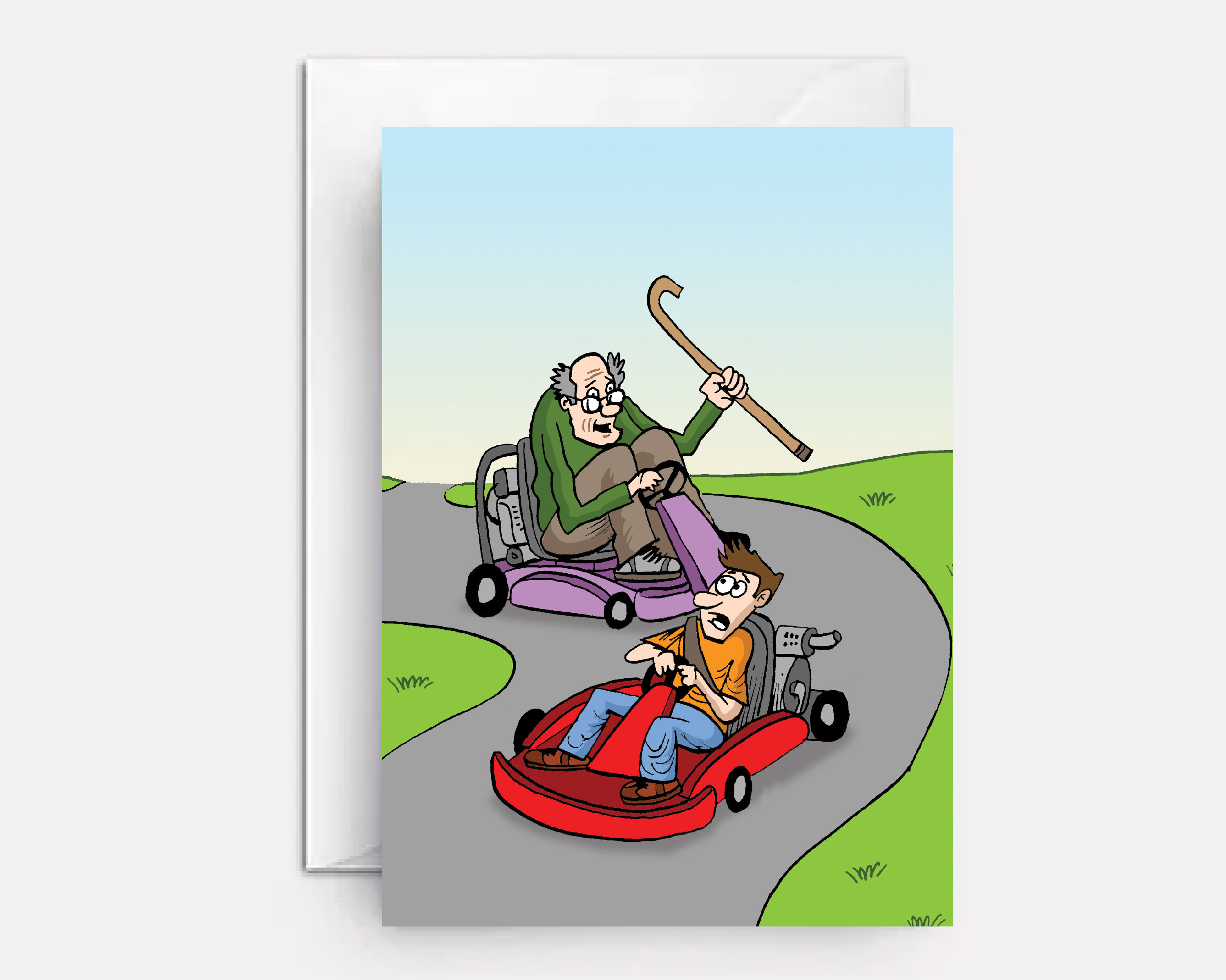 Funny Old Man Birthday Card: Young at Heart Senior - Etsy