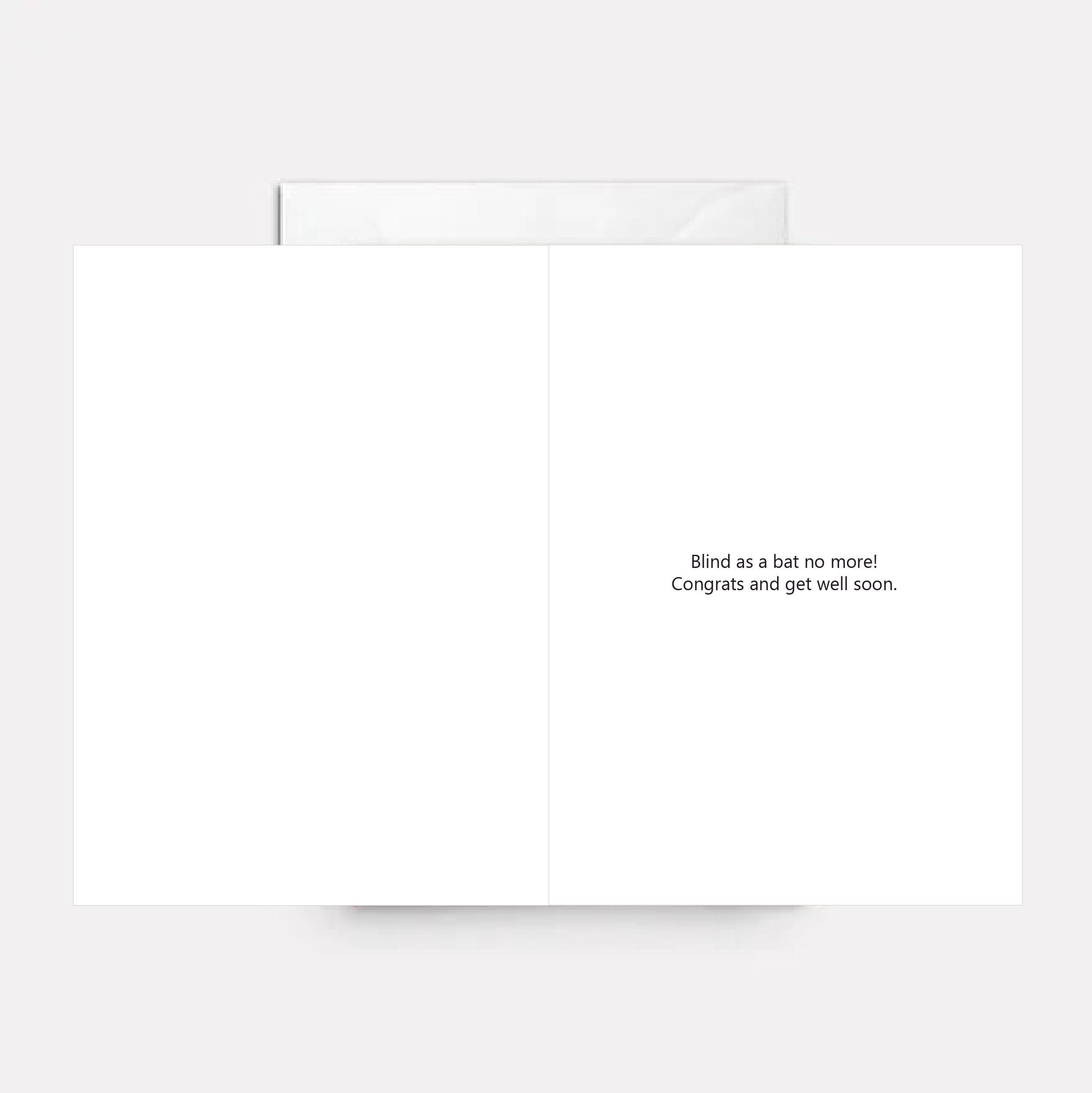 Cataract Surgery Greeting Card | Eye Surgery Card | Personalized Get ...