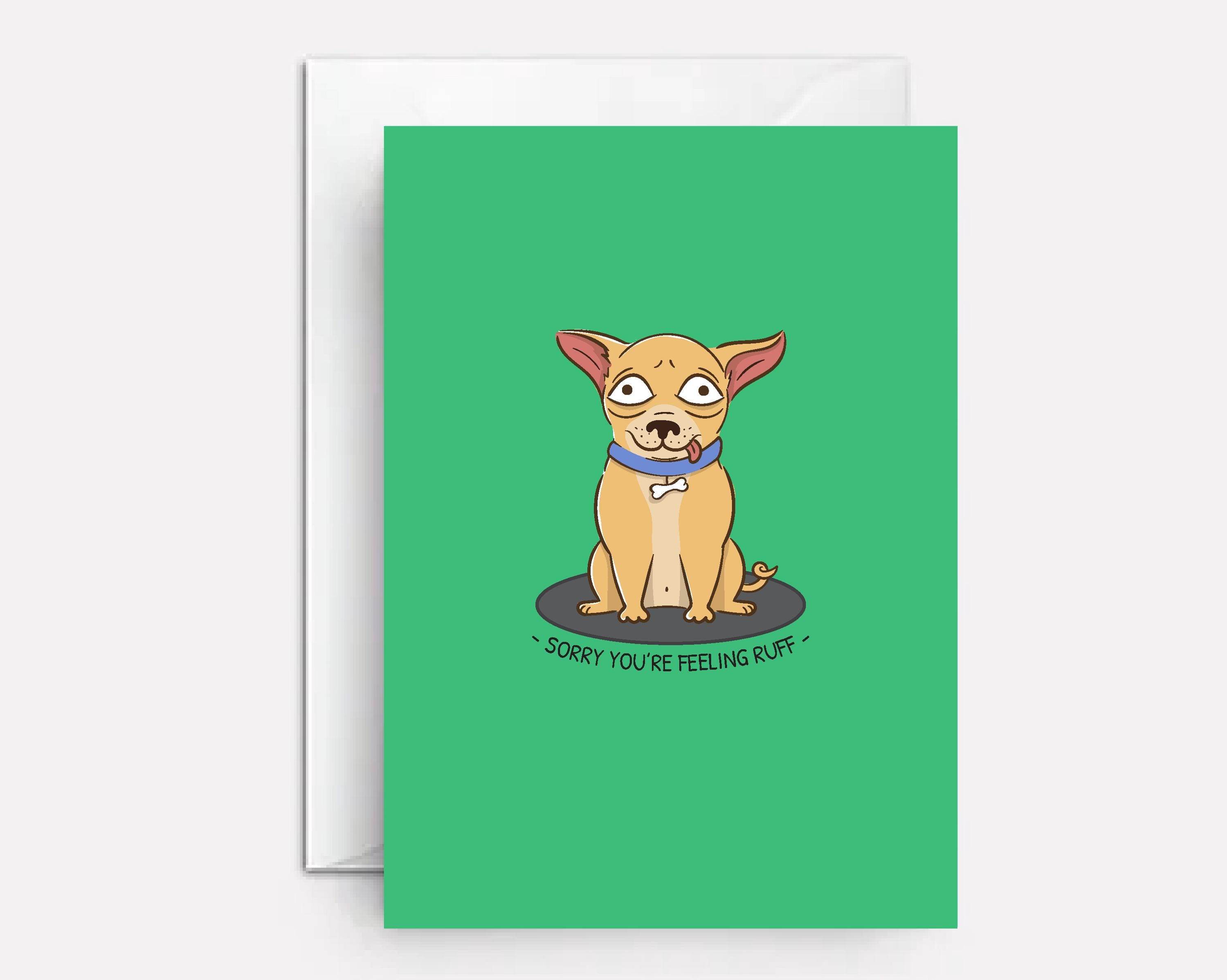 Dog Get Well Cards | Get Well Soon Dog Card | Get Well Card for Dog ...