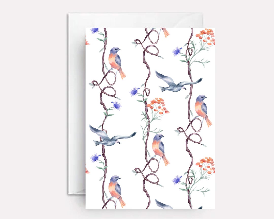 Bird Birthday Card - Happy Bird Day Card - Bird Greeting Card - Aves - Etsy