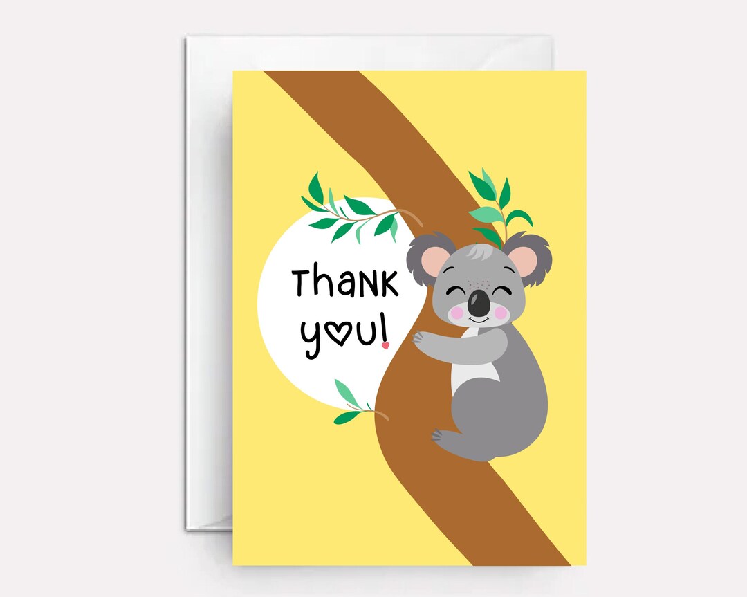Kids Thank You Card - Thank You Cards for Kids - Thank You Cards From ...