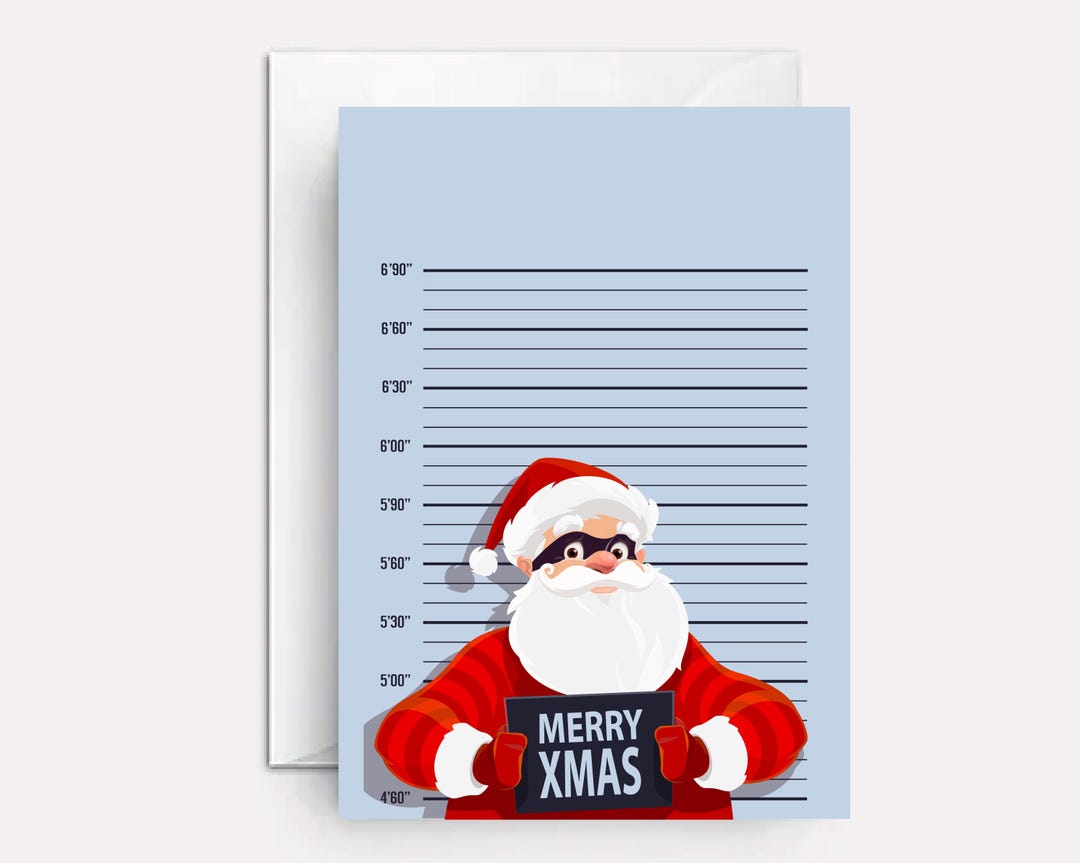 Christmas Card for Inmates: Old Saint Rick Holiday Cheer - Etsy