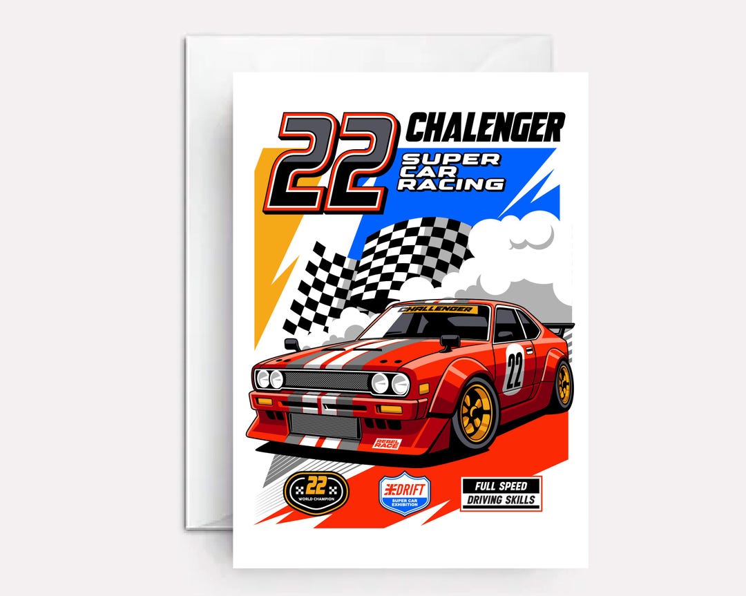 Race Car Get Well Card for Him: Full Speed Ahead - Etsy
