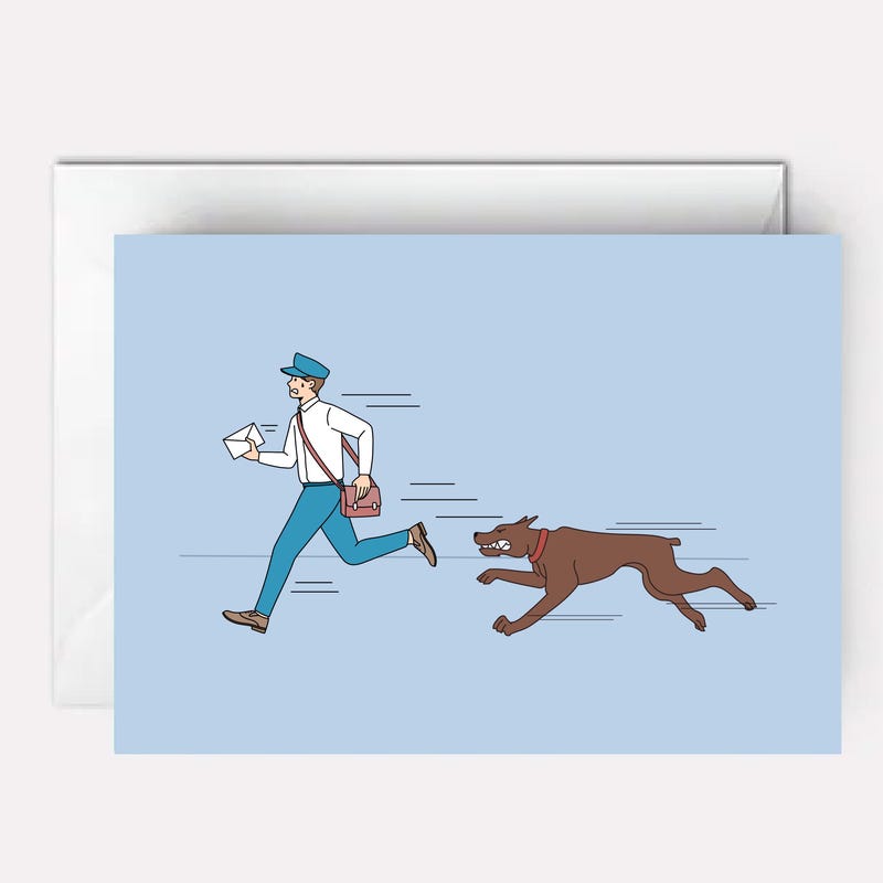 Postman Card Thank You - Etsy