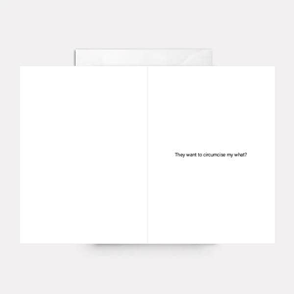 Brit Milah Greeting Cards Circumcision Funny Card Bris Greeting Card ...