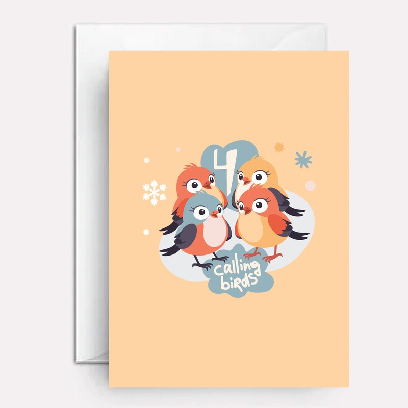 4 Calling Birds - Etsy