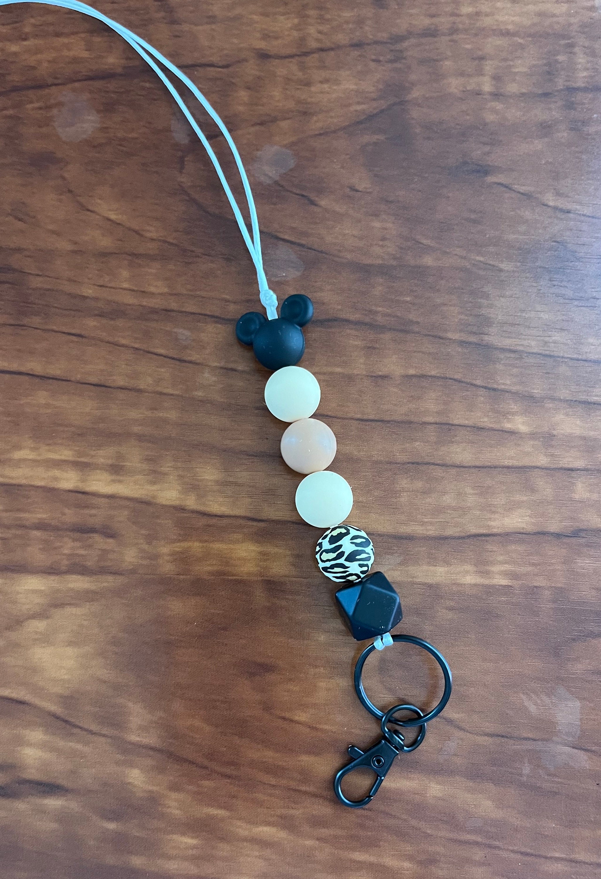 Silicone Bead Wristlet Keychain, Customized Wristlet Keychain, Teacher ...