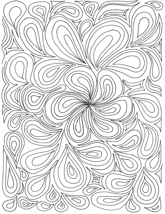 Paisley Swirls Coloring Page | Etsy
