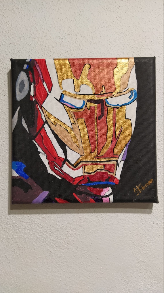 Marvel Acrylic Painting of Iron Man - Etsy