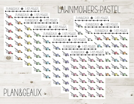 Lawn Mowers Stickers Mow Lawn Stickers Yard Work Sticker - Etsy