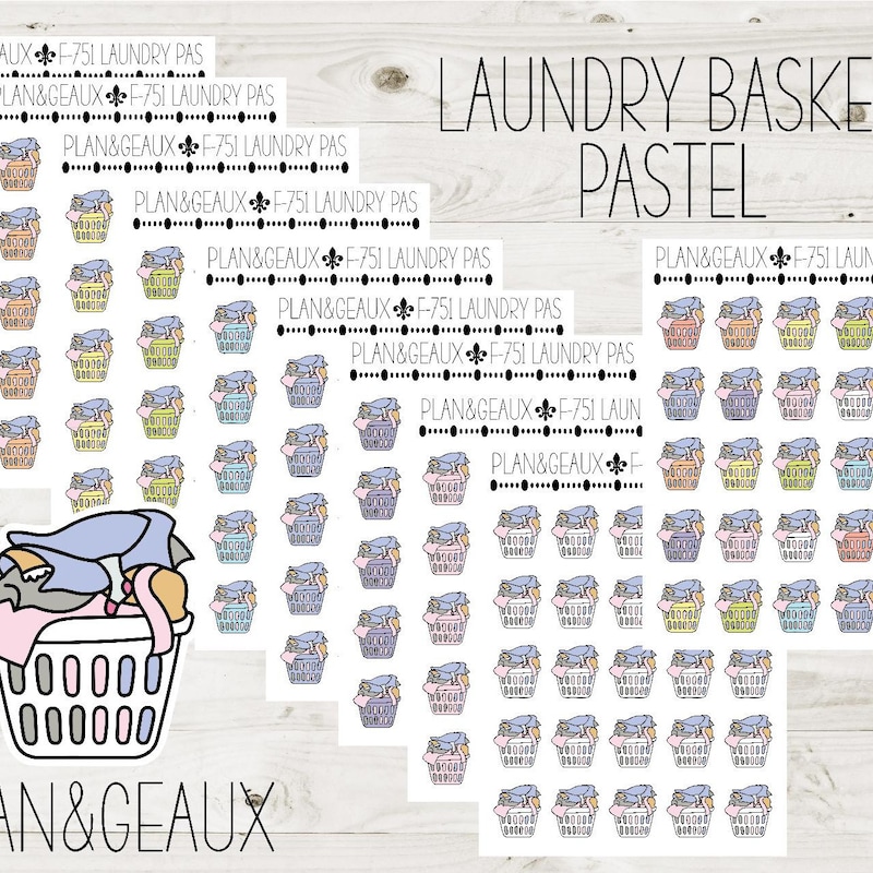 Laundry Sticker - Etsy