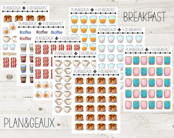 Happy Deluxe Breakfast Reminder Tracker Erin Condren Life Planner Mambi ...