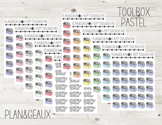 Toolbox Stickers Tools Stickers DIY Sticker Home Renovation | Etsy