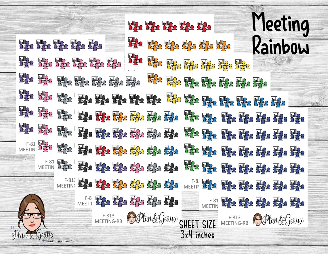 Meeting Stickers Conference Meeting Stickers Board Meeting - Etsy.de