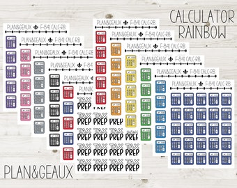 Calculator Stickers - Etsy