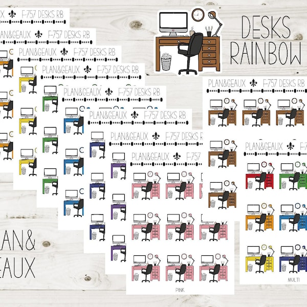 Desk Planner Sticker - Etsy