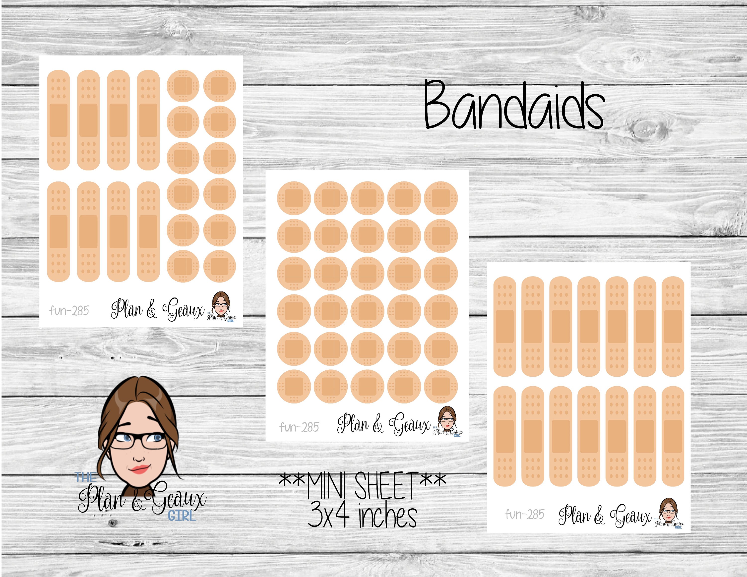 Bandaids Planner Stickers Medical Planner Stickers Bandage | Etsy