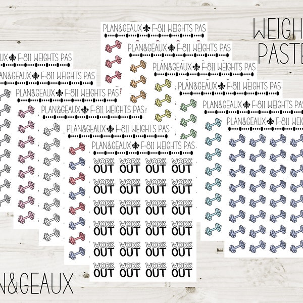 Workout Stickers - Etsy